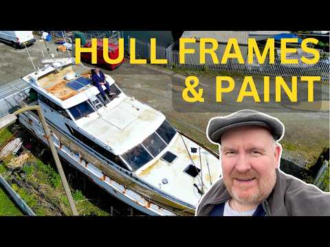 New Hull Frames & Painting the Stern Repair