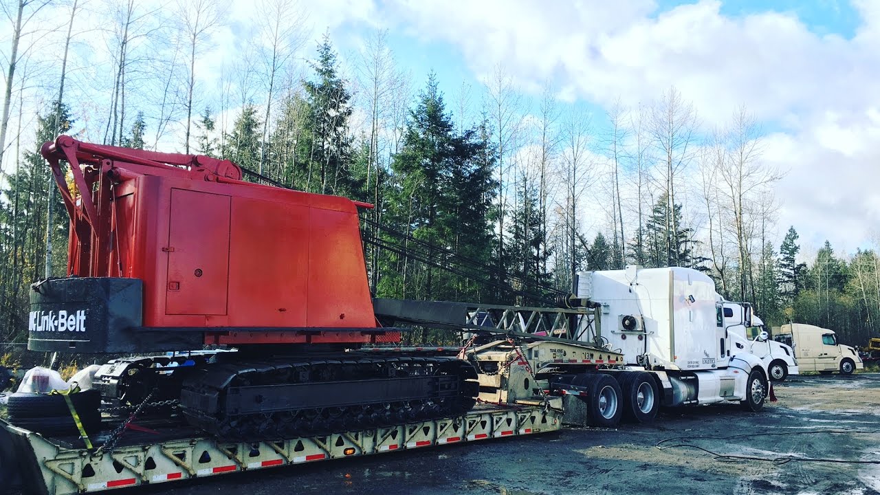 HOW TO LOAD A LINKBELT CRAWLER CRANE/DRAGLINE - YouTube