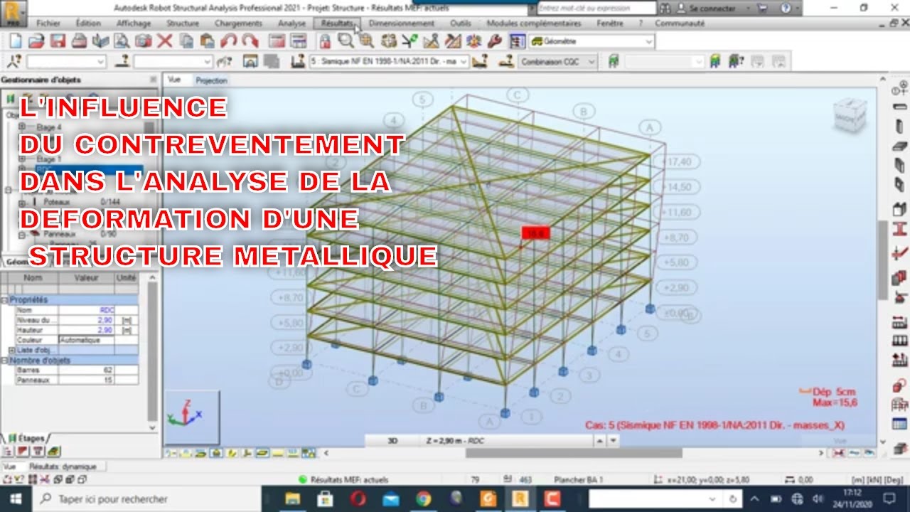 TUT0-CONSTRUCTION PARASISMIQUE EN ACIER AVEC ROBOT STRUCTURAL - YouTube