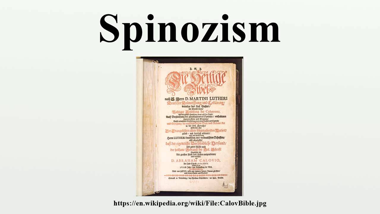 Spinozism - YouTube