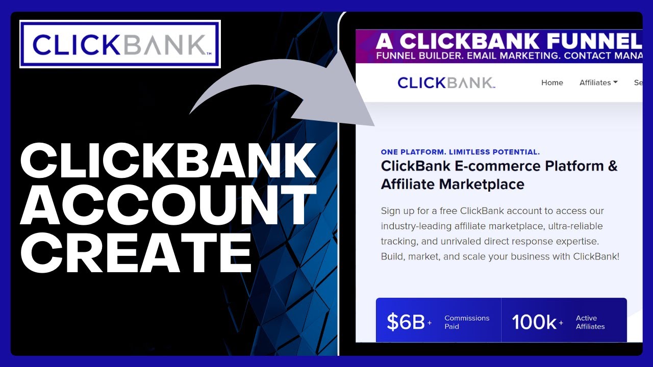 How To Create A Clickbank Affiliate Account (Step By Step Tutorial ...