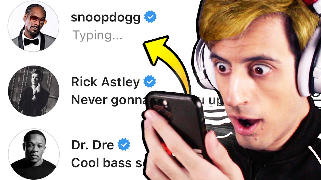 DMing Music Celebrities To See How Many Would Reply - YouTube