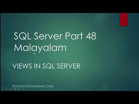 SQL Server Part 48 | Views in SQL Server | Malayalam - YouTube