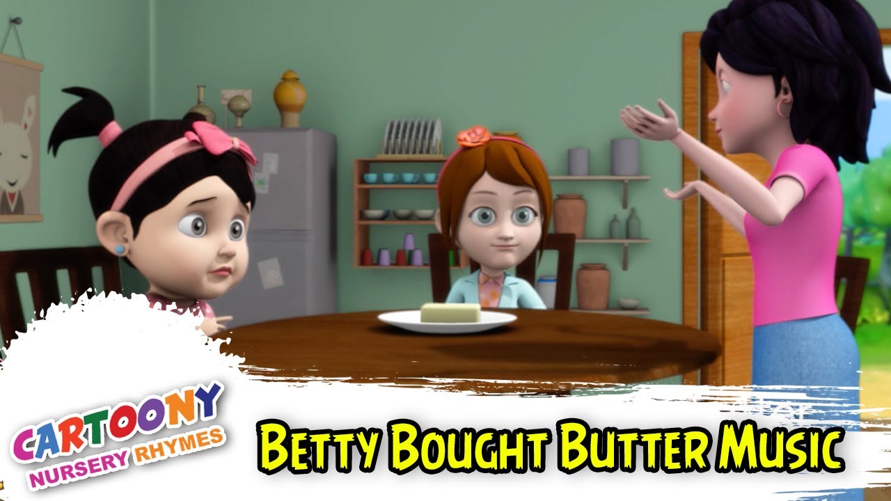 Betty Bought Butter Music | Educational Rhymes For Kids | Learning ...