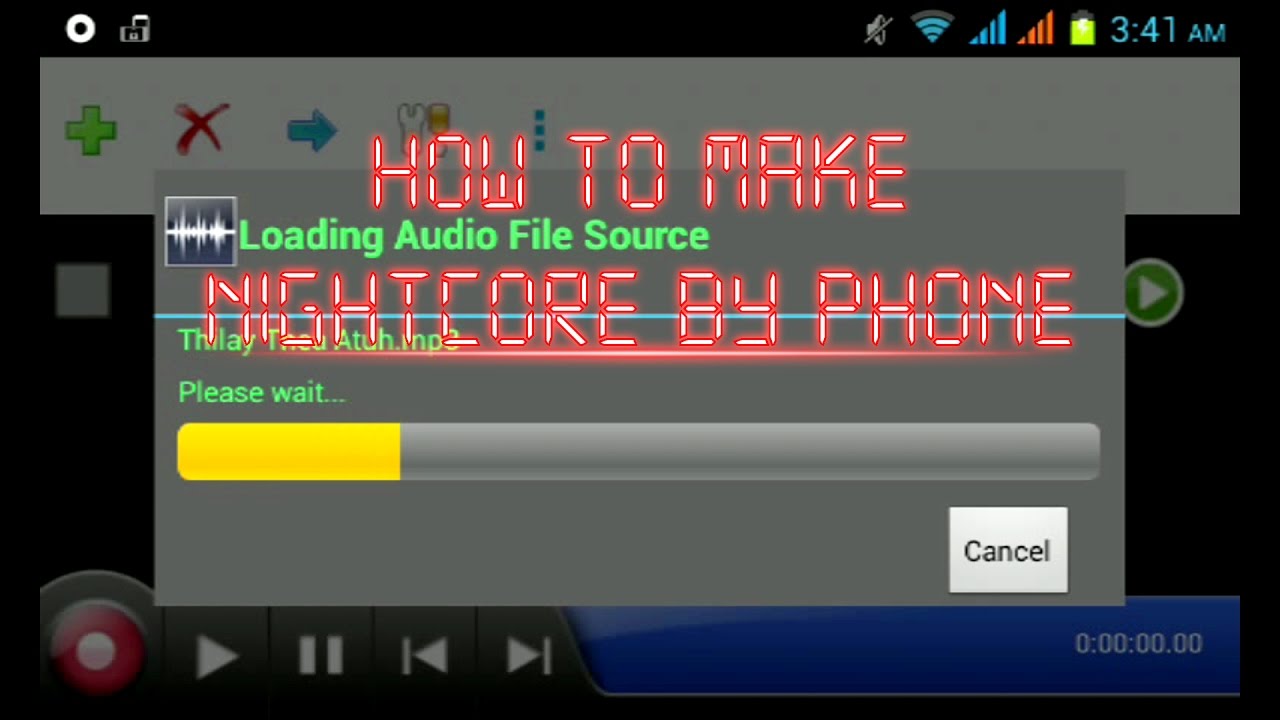 How to make Nightcore and Nightcore video by phone ? - YouTube