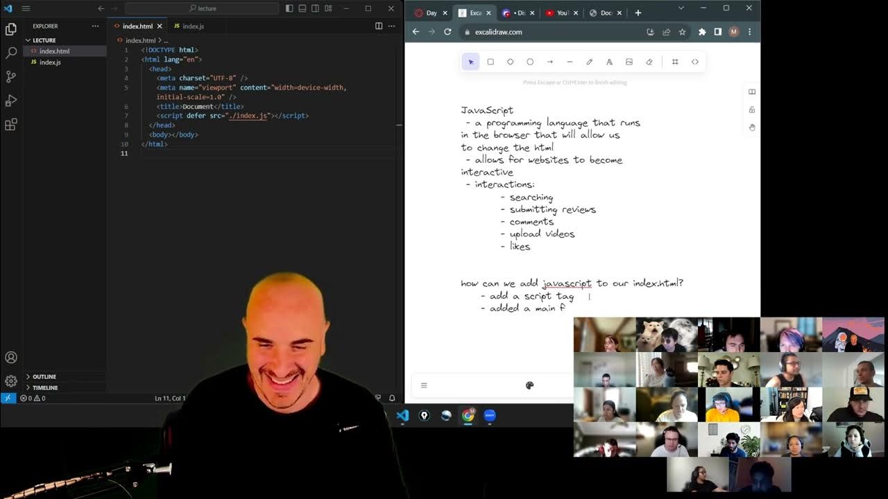 Lecture Intro To Javascript At Hackmyhead Coding Bootcamp Youtube