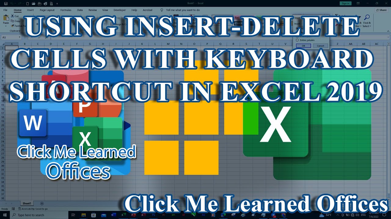39 Using Insert Delete Cells With Keyboard Shortcut In Excel 2019 39-using-insert-delete-cells-with-keyboard-shortcut-in-excel-2019