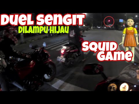 Squid game bareng RNB dijalan,auto gas crotttt | Tantan MotoVloger