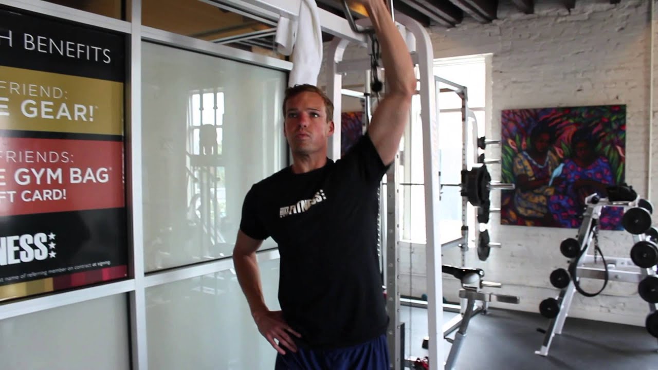 Standing One Armed Shoulder Press with Cables - Shoulder Exercises for ...