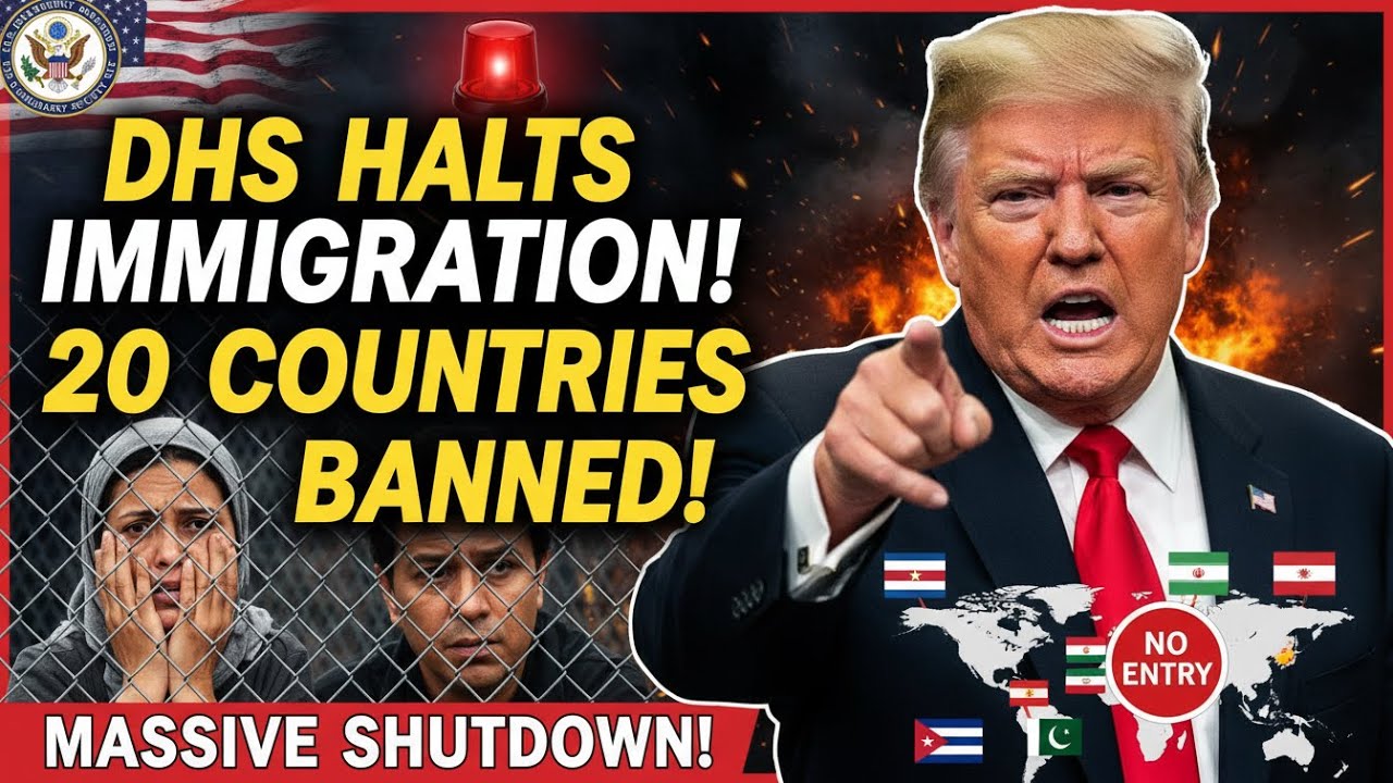 BIG UPDATE DHS Pauses Immigration from 20 Additional Countries 🚨 - YouTube