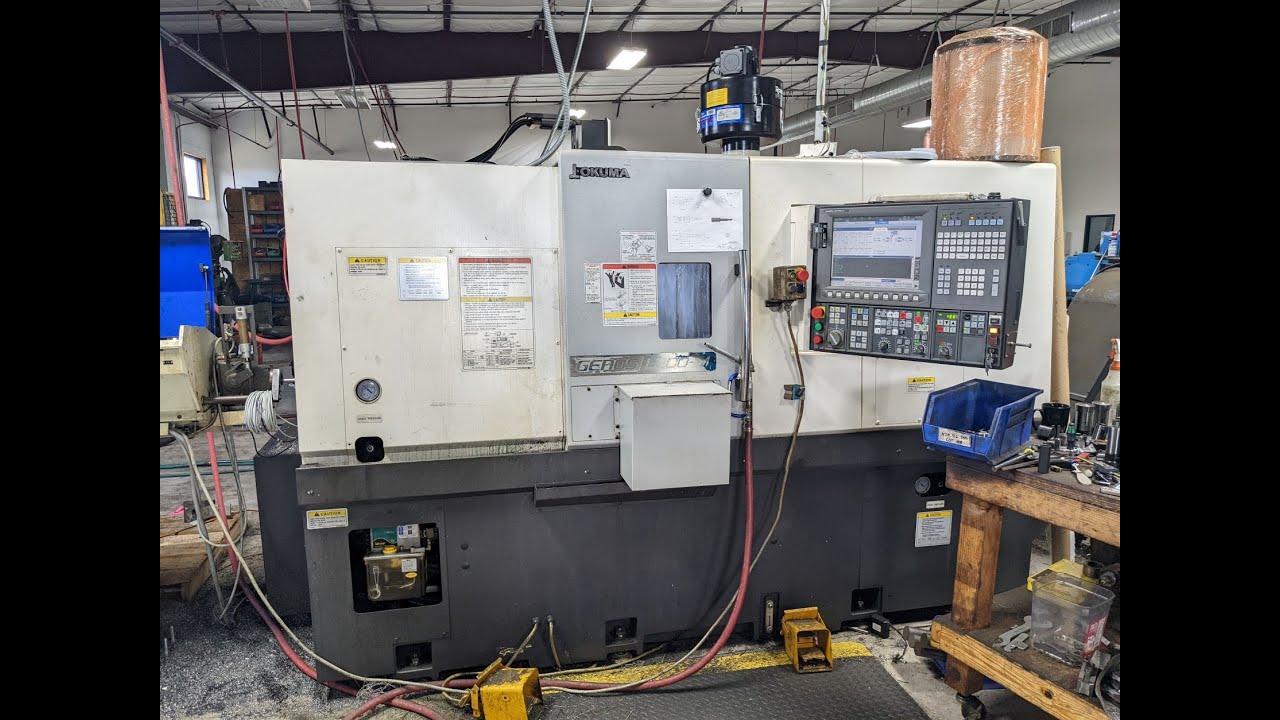 Okuma Genos L300-MW CNC Turning Center - MC# 602330 - YouTube