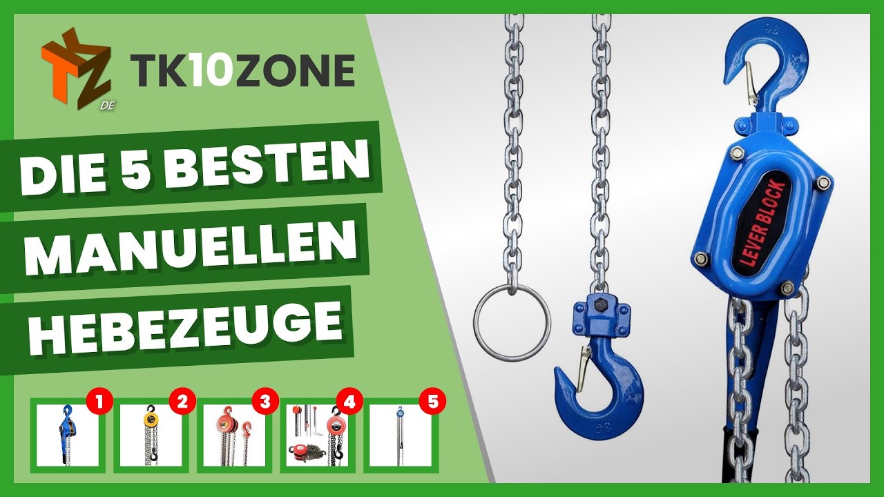 Die 5 besten manuellen Hebezeuge - YouTube
