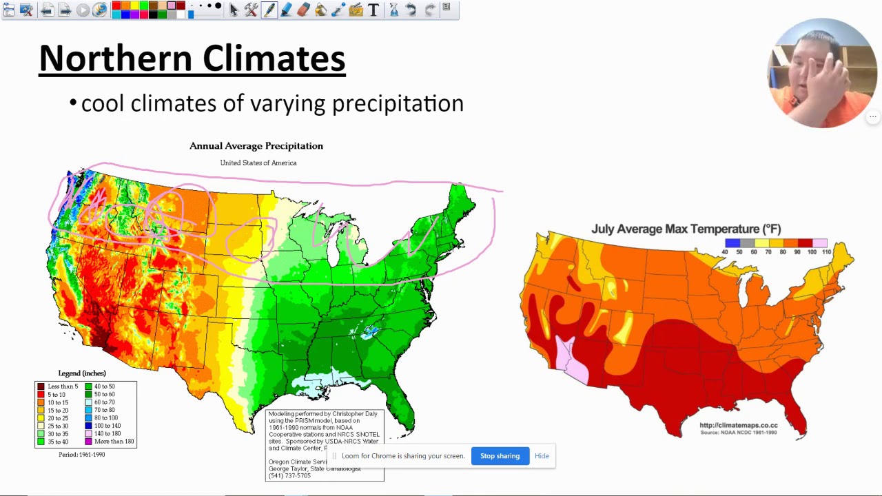Climate and Vegetations Regions of the US and Canada - YouTube