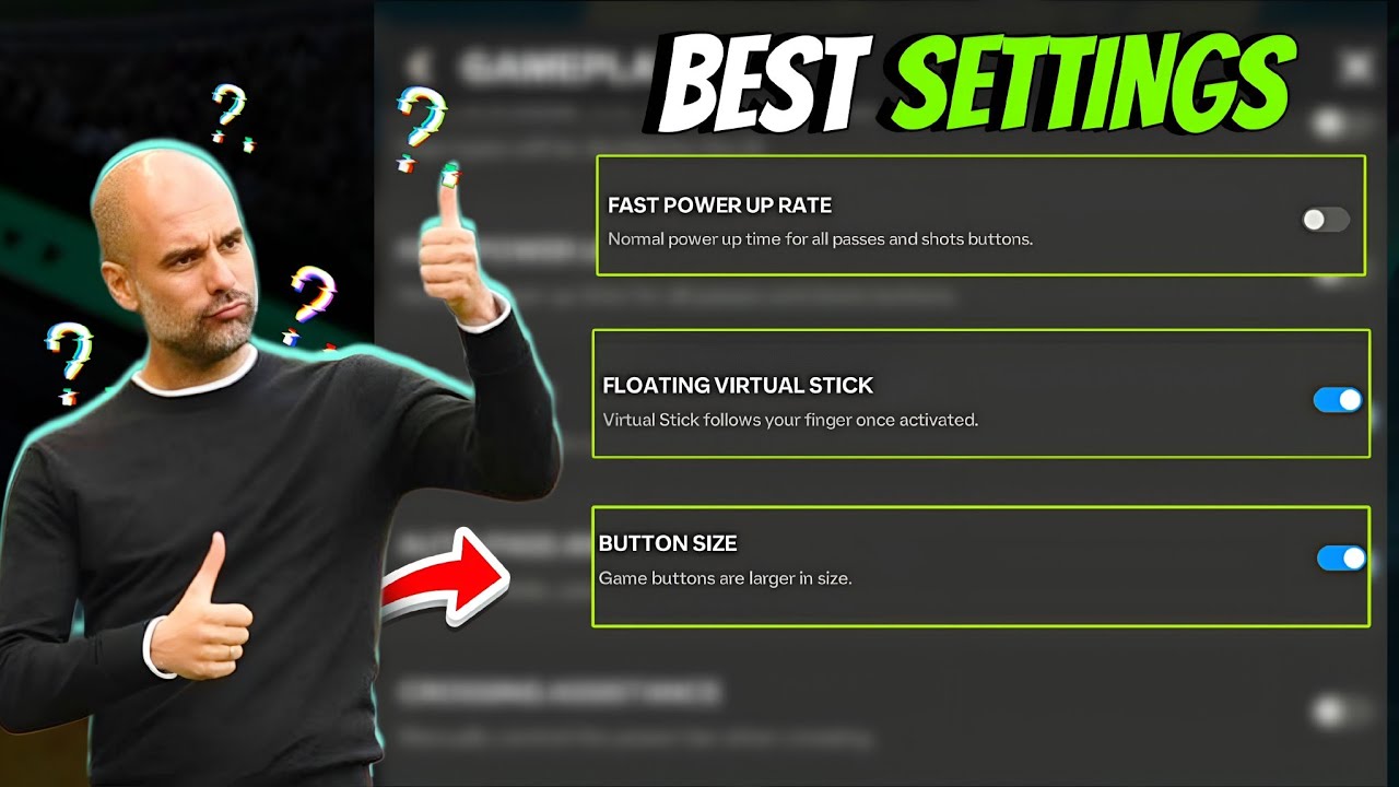 Best Gameplay Settings in FC Mobile – FC Mobile Guide! 🔥 - YouTube