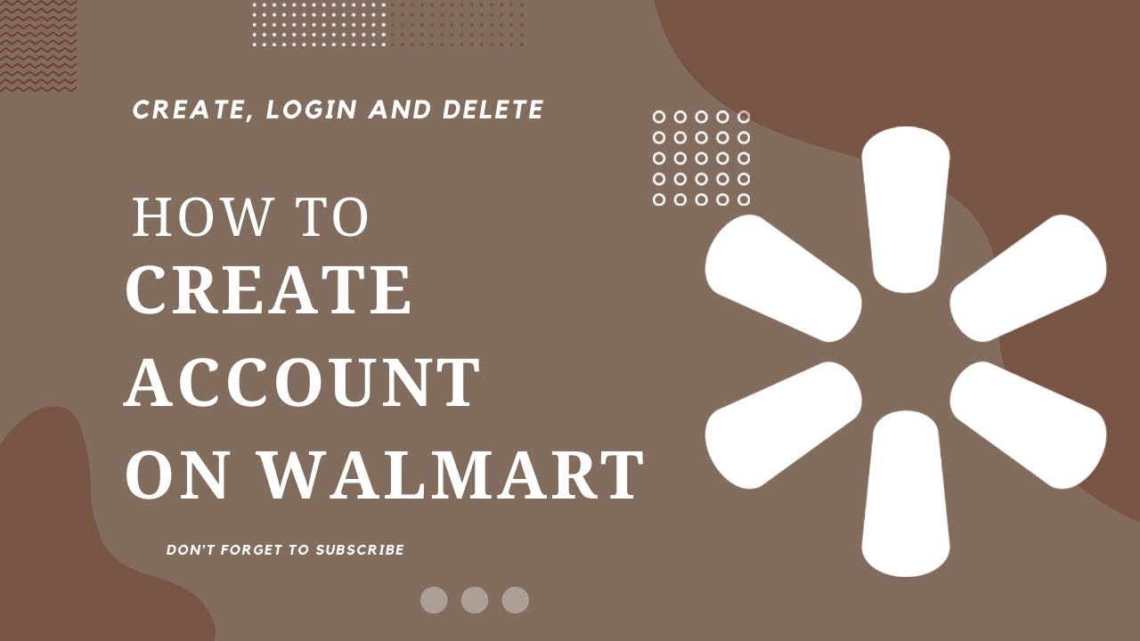 How to Create Account on Walmart - YouTube