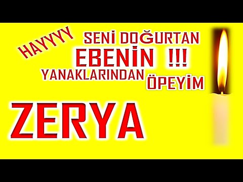 İyi ki Doğdun Zerya İsme Özel Komik Doğum Günü Şarkısı