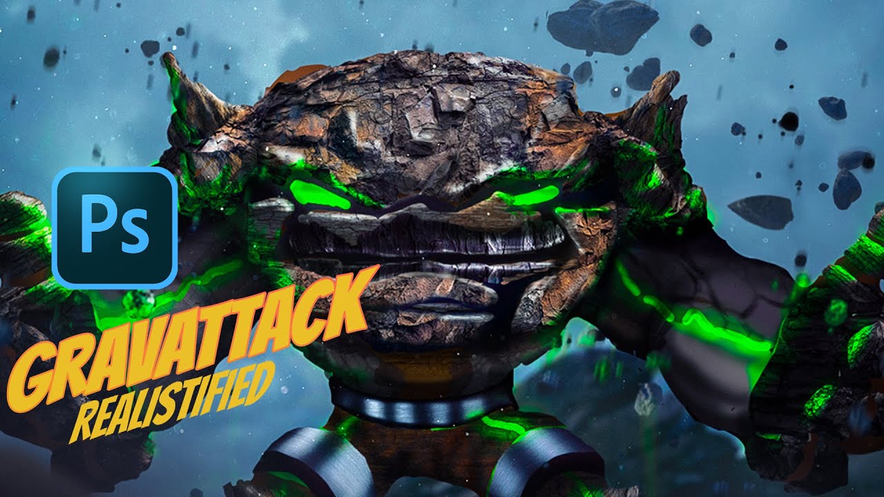 BEN 10 GRAVATTACK REALISTIC EDITING | PHOTOSHOP SPEED ART #ben10 # ...