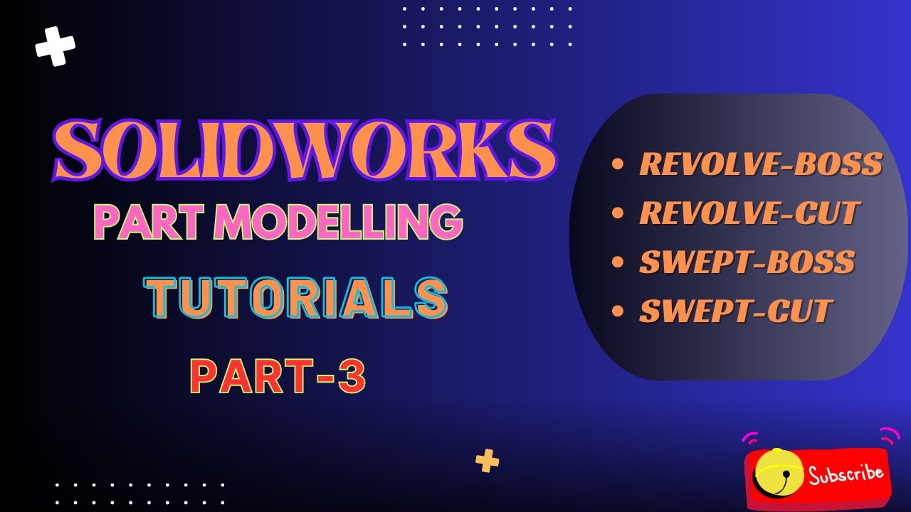 SOLIDWORKS Part Modelling Tutorials Part-3 | Revolve Boss, Revolve Cut ...
