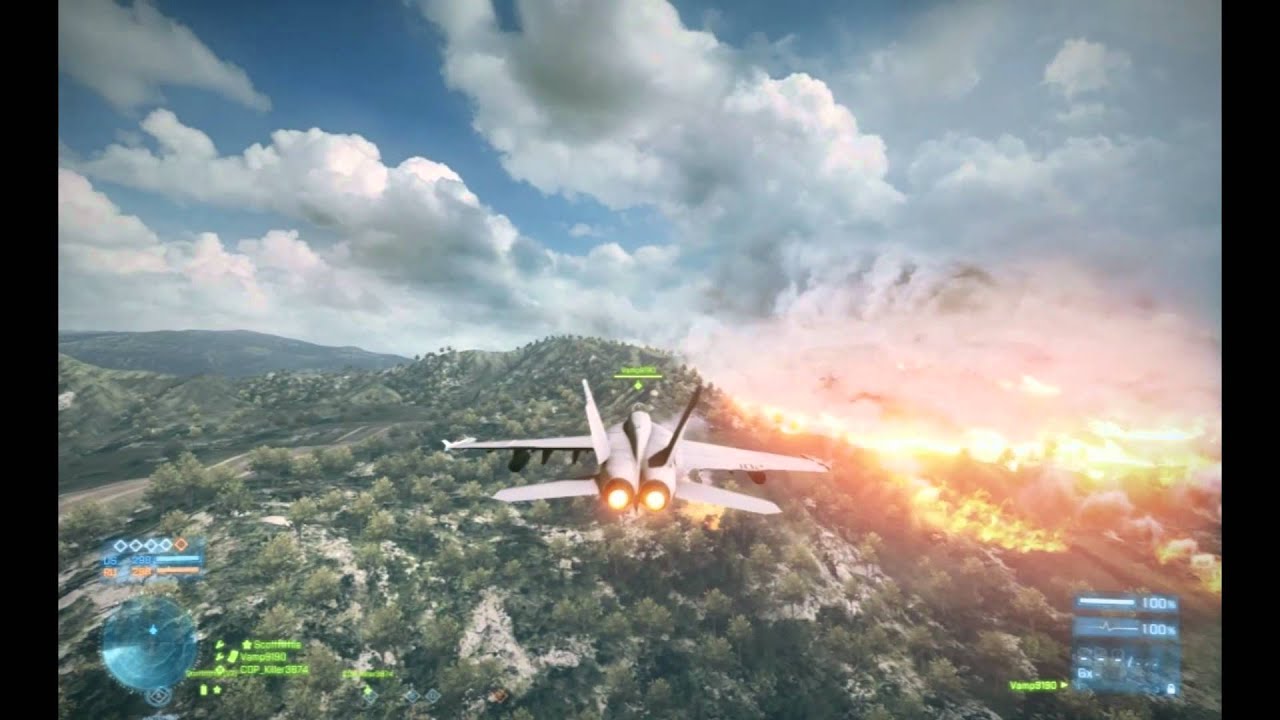 Battlefield 3 F/A-18 Super Hornet Jet Dogfighting Gameplay on Caspian ...