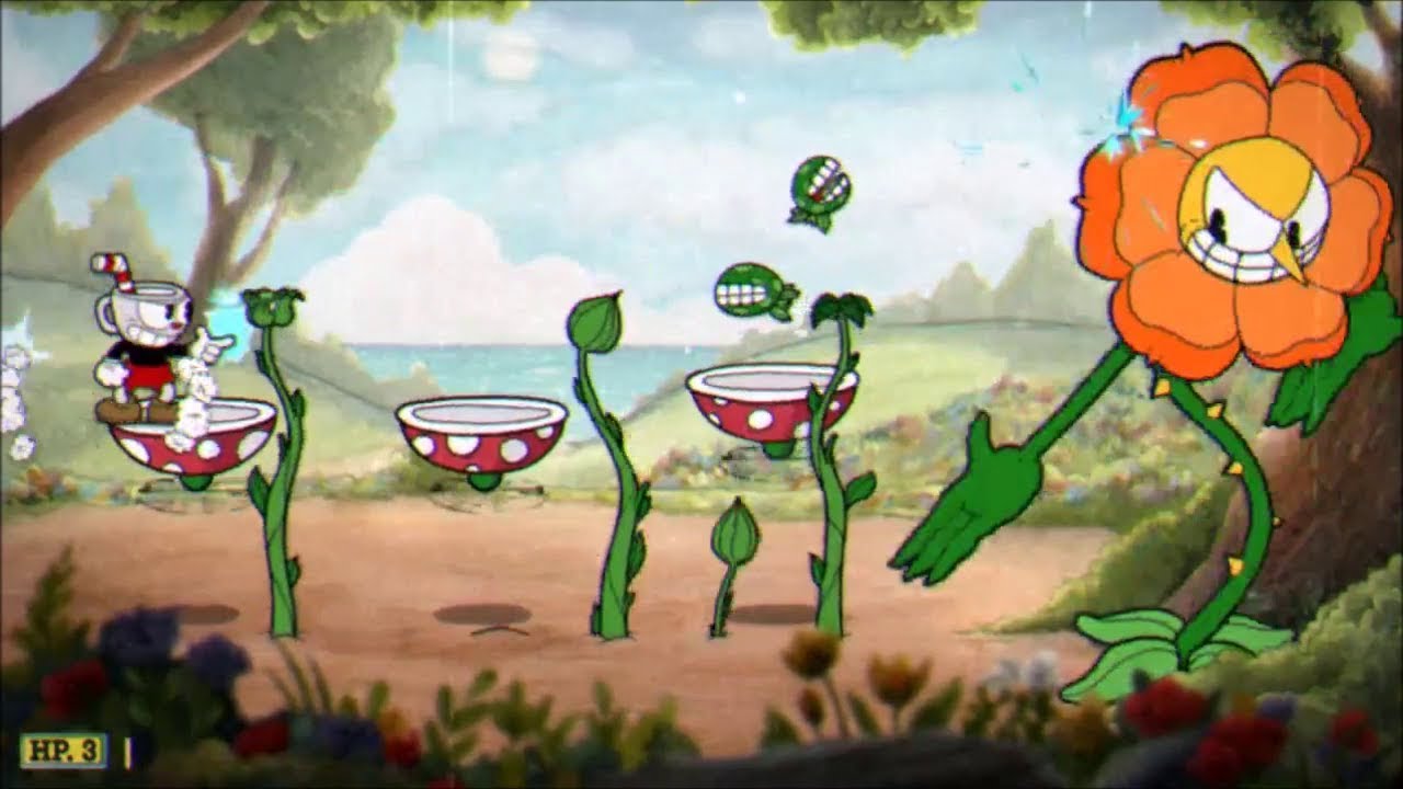 Cuphead Expert Mode - Cagney Carnation (No Damage) - YouTube