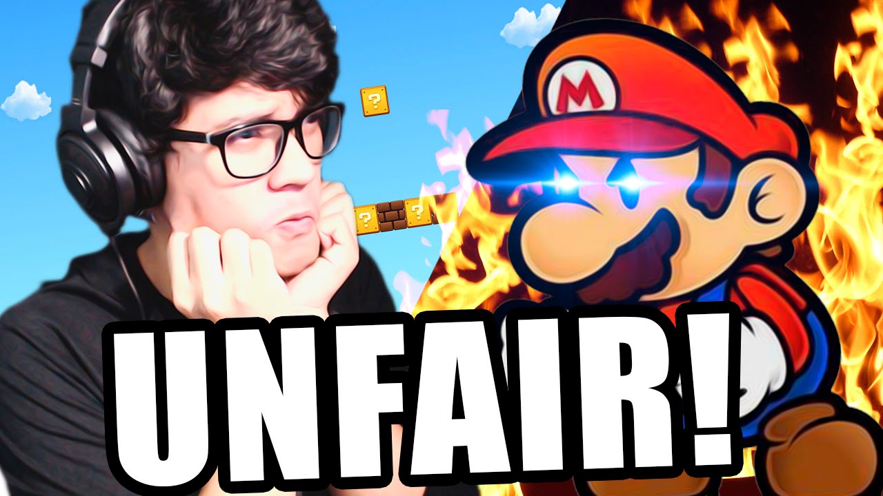DOLOR DE CABEZA!!! UNFAIR MARIO - YouTube