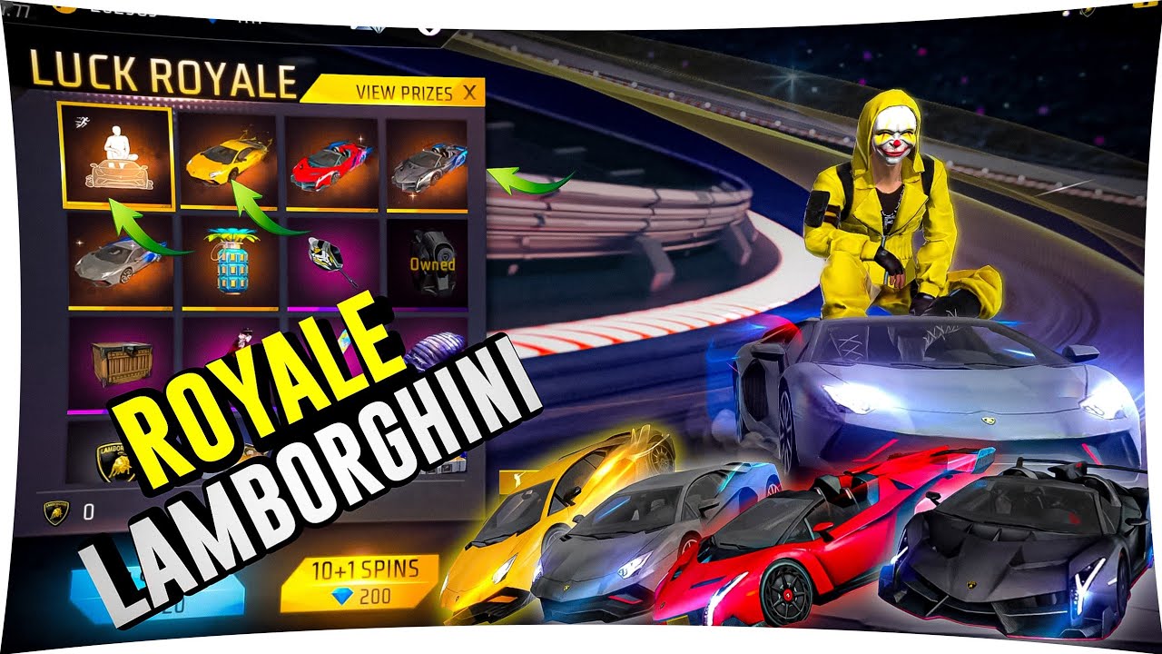 LAMBORGHINI ROYAL FREE FIRE|NEW EVENT LAMBORGHINI|FF LAMBORGHINI EVENT ...