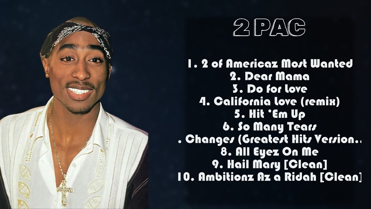 2 Pac ~ Greatest Hits Full Album ~ Music Mix Playlist 2024 - YouTube