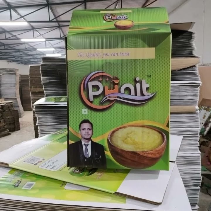 Punit Ghee box packing - YouTube