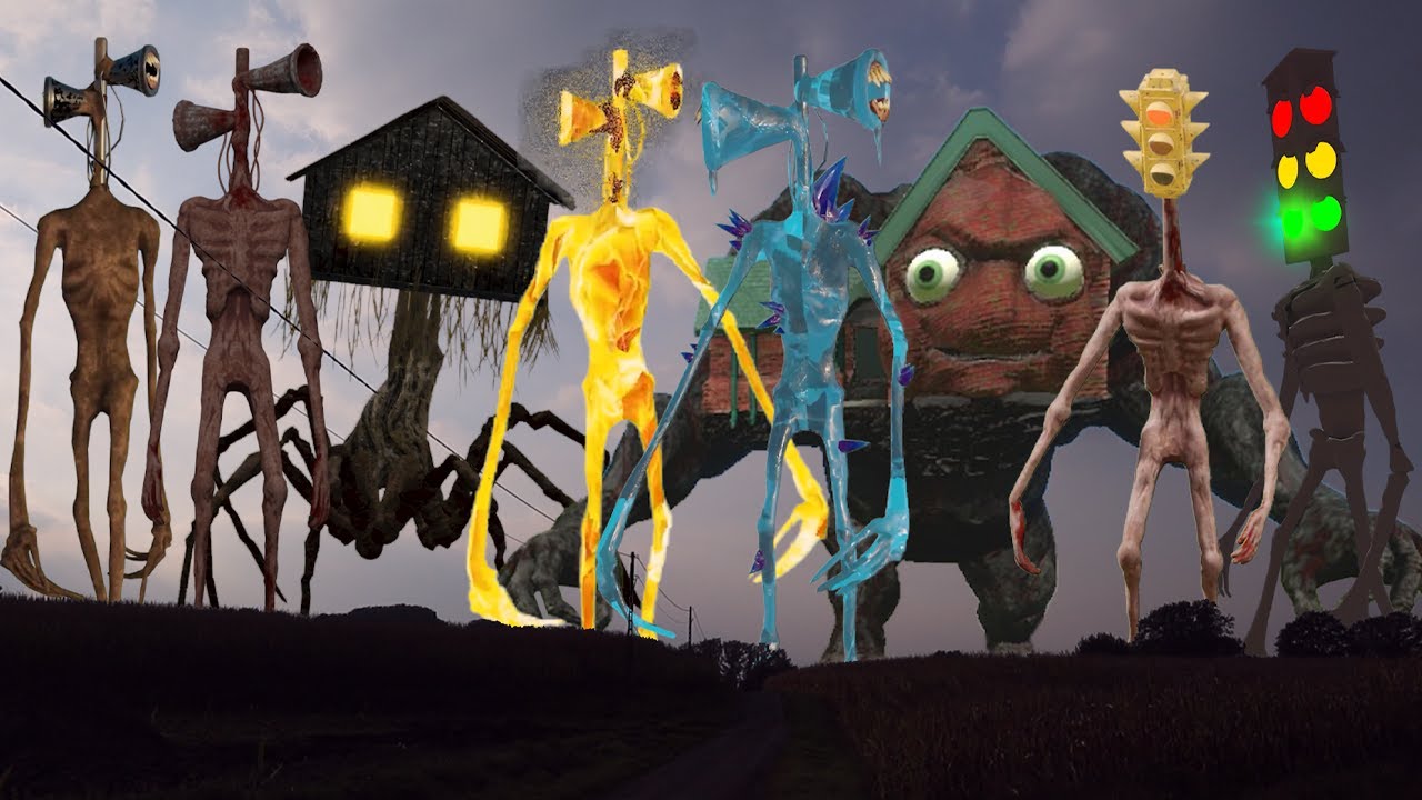 TEAM Siren Head VS House Head VS TEAM Elemental Head VS Nightmare ...