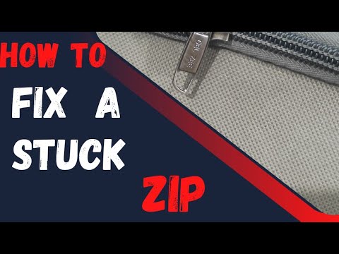 How to Fix a Luggage bag Zip| How to Fix a stuck Zip - YouTube