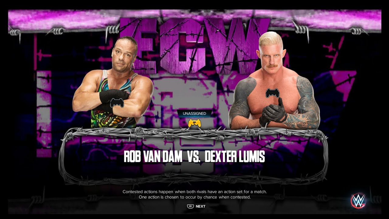 WWE 2K23: Rob Van Dam(c) vs Dexter Lumis [MAIN EVENT] - YouTube