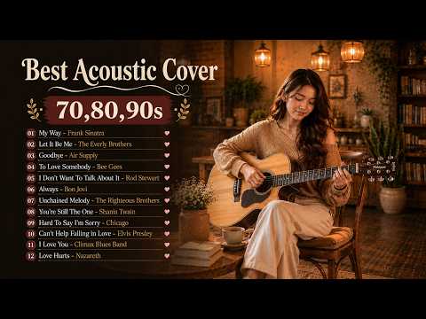 Classic Acoustic Soft Rock Hits 70s 80s 90s 🌹 My Way, Let It Be Me | Relaxing Music
