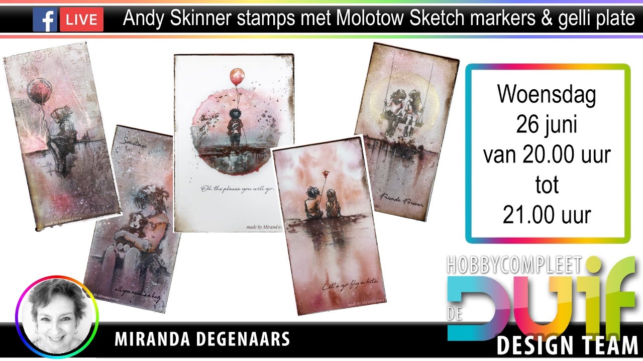 Miracle Layered cards with Andy Skinner stamps - YouTube