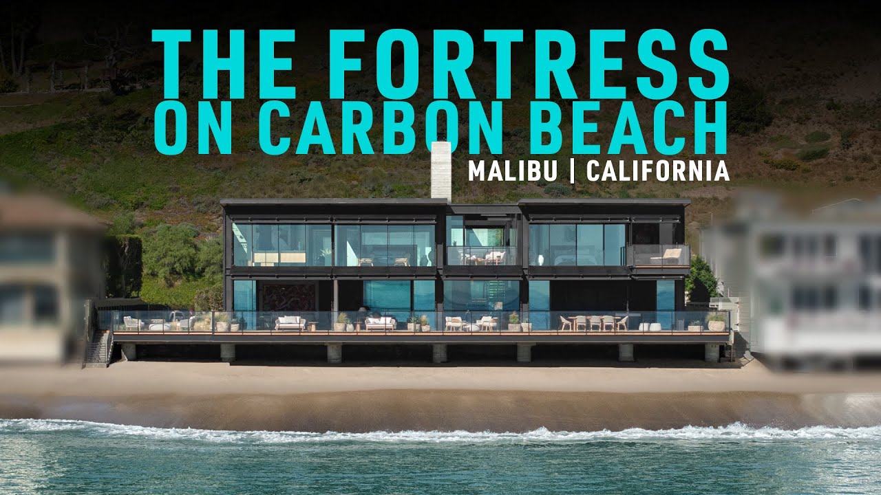 The Fortress On Carbon Beach | Modern Malibu Mansion - YouTube
