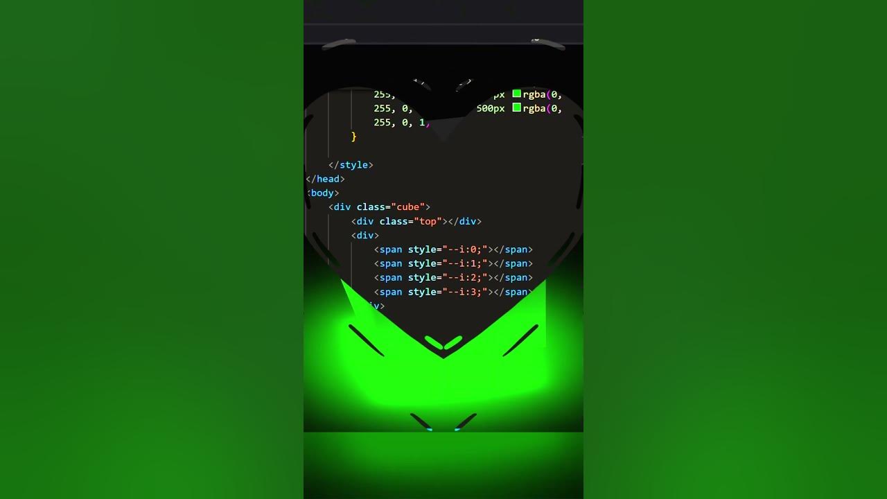 Create 3D Cube using only css | css | #shorts #youtubeshorts #shorts - YouTube