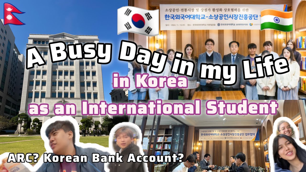 A busy day in Korea as an Interational Student🇰🇷🇮🇳🇳🇵Korean University ...