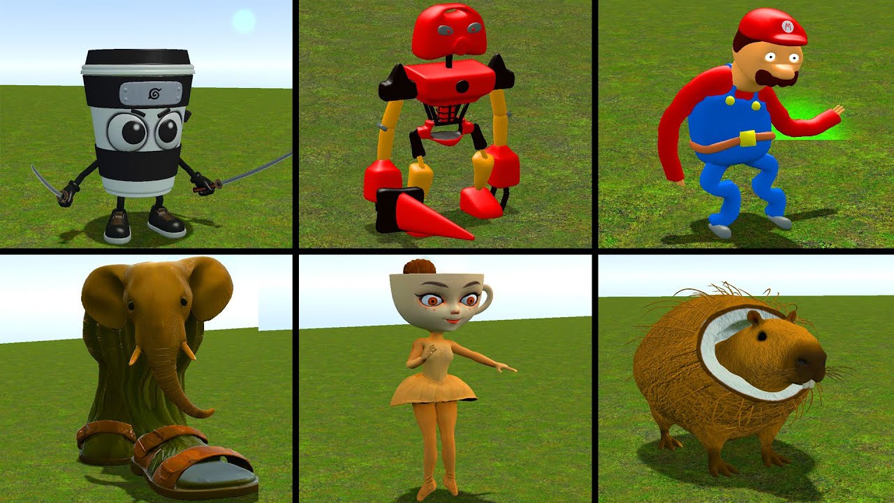 Destroy Tung Tung Sahur's family, 3D Nextbot Christmas in Facing Constructs in Garry'ss mod ...