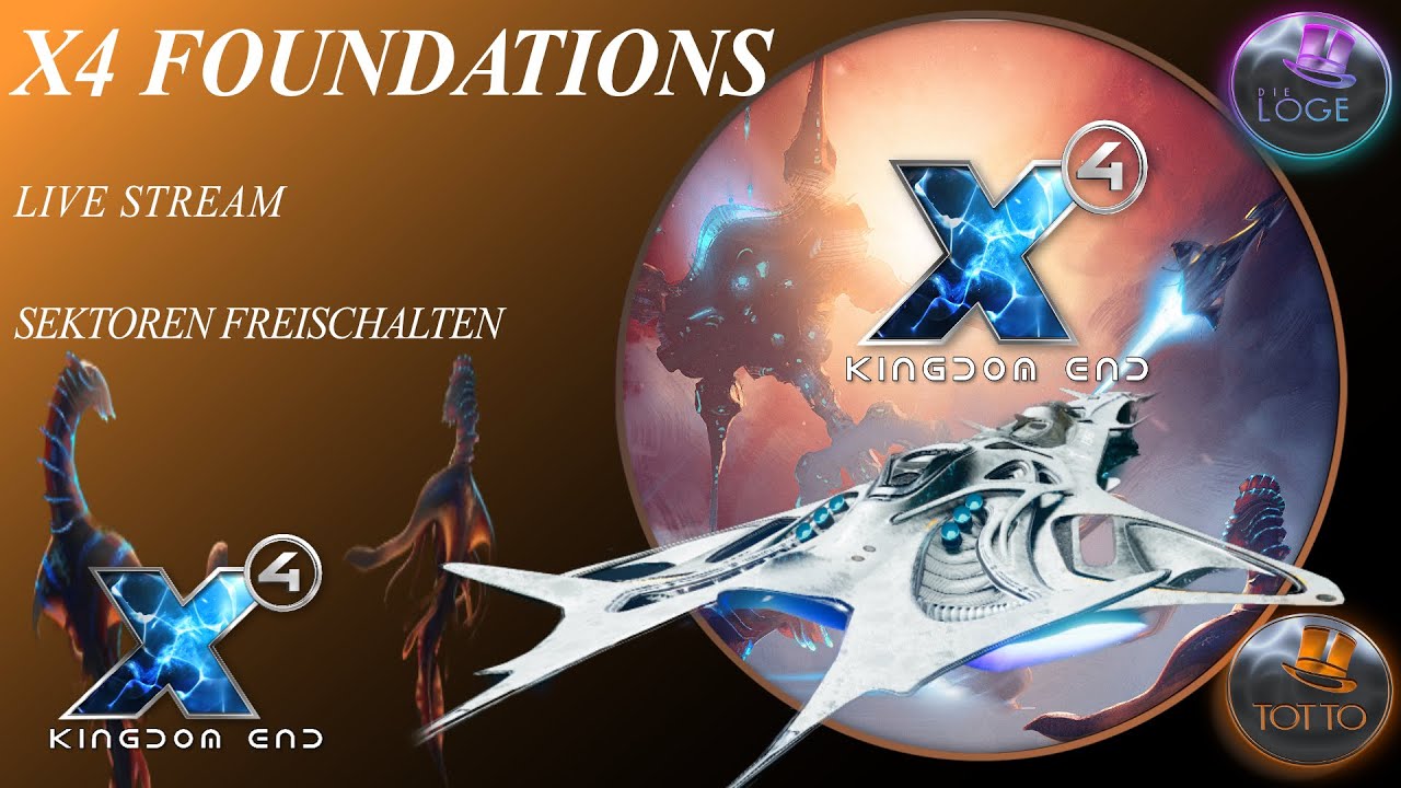 X4 Foundations Kingdom End Wir erkunden die Sektoren 🚀 Stream Rückblick ...