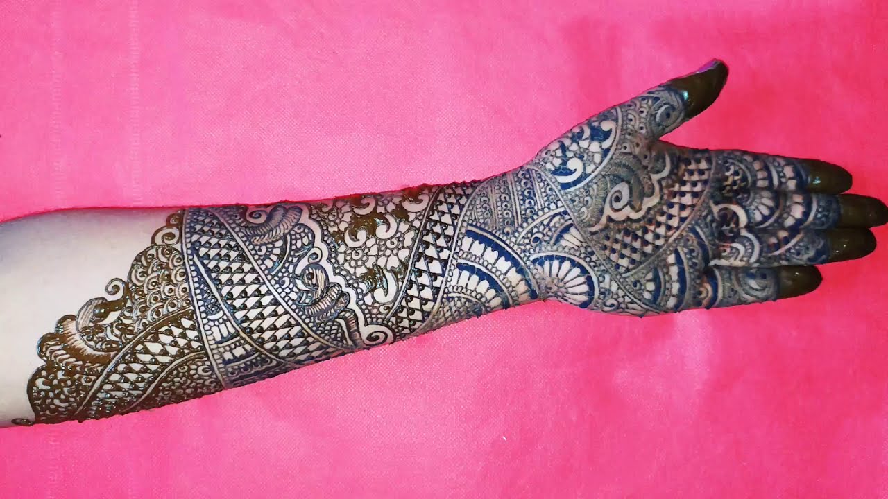 2020 Full Front Hand Mehndi Design by Kaveri Mehndi Cone Step by Step ...