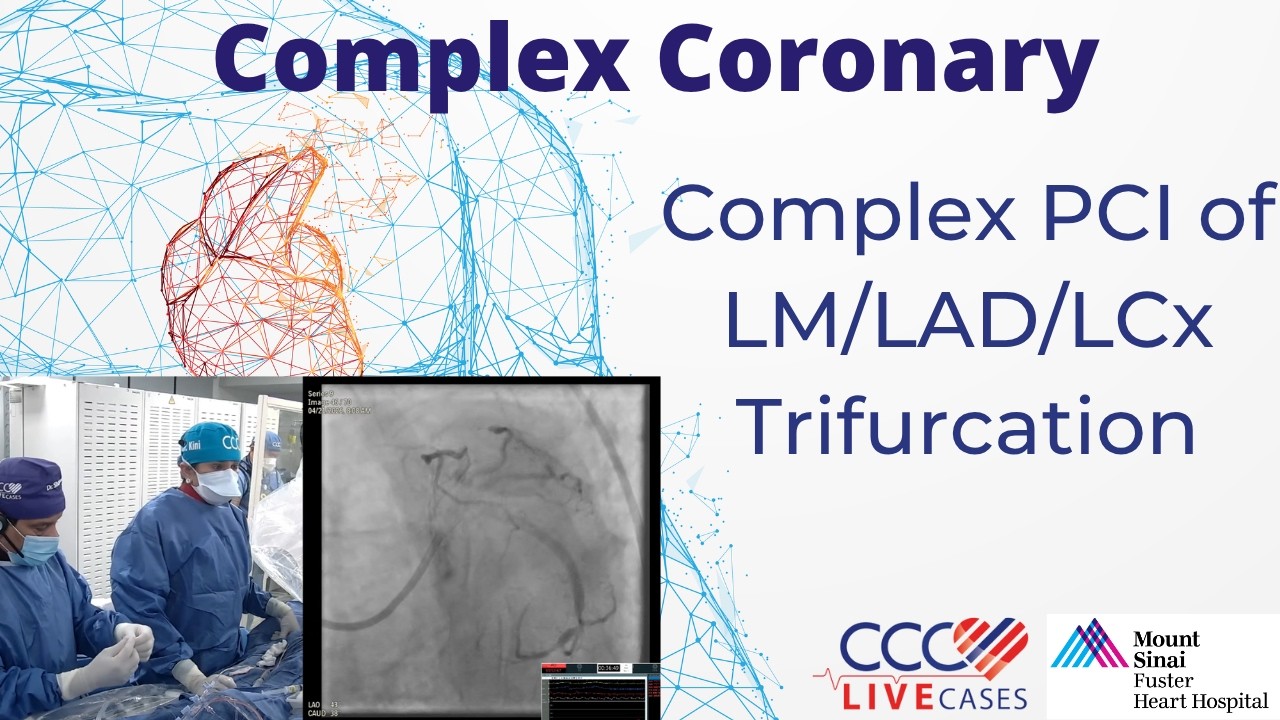 Complex PCI of LM/LAD/LCx Trifurcation - YouTube