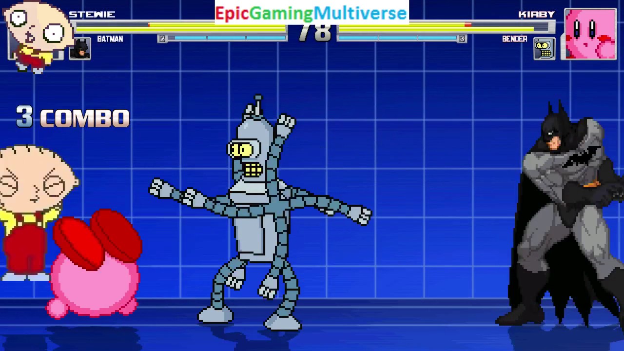 Stewie Griffin And Batman VS Kirby And Bender The Robot In A MUGEN ...