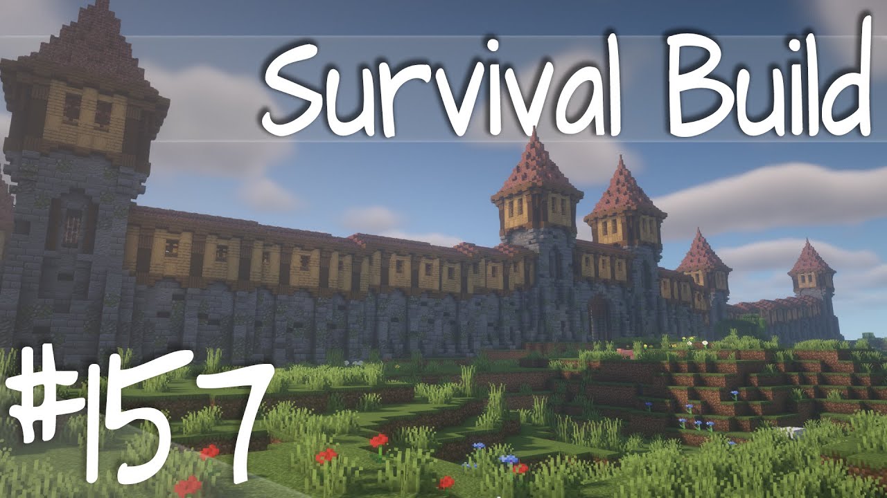 Minecraft Survival Build [#157] Bauabschluss der Stadtmauer ... - YouTube