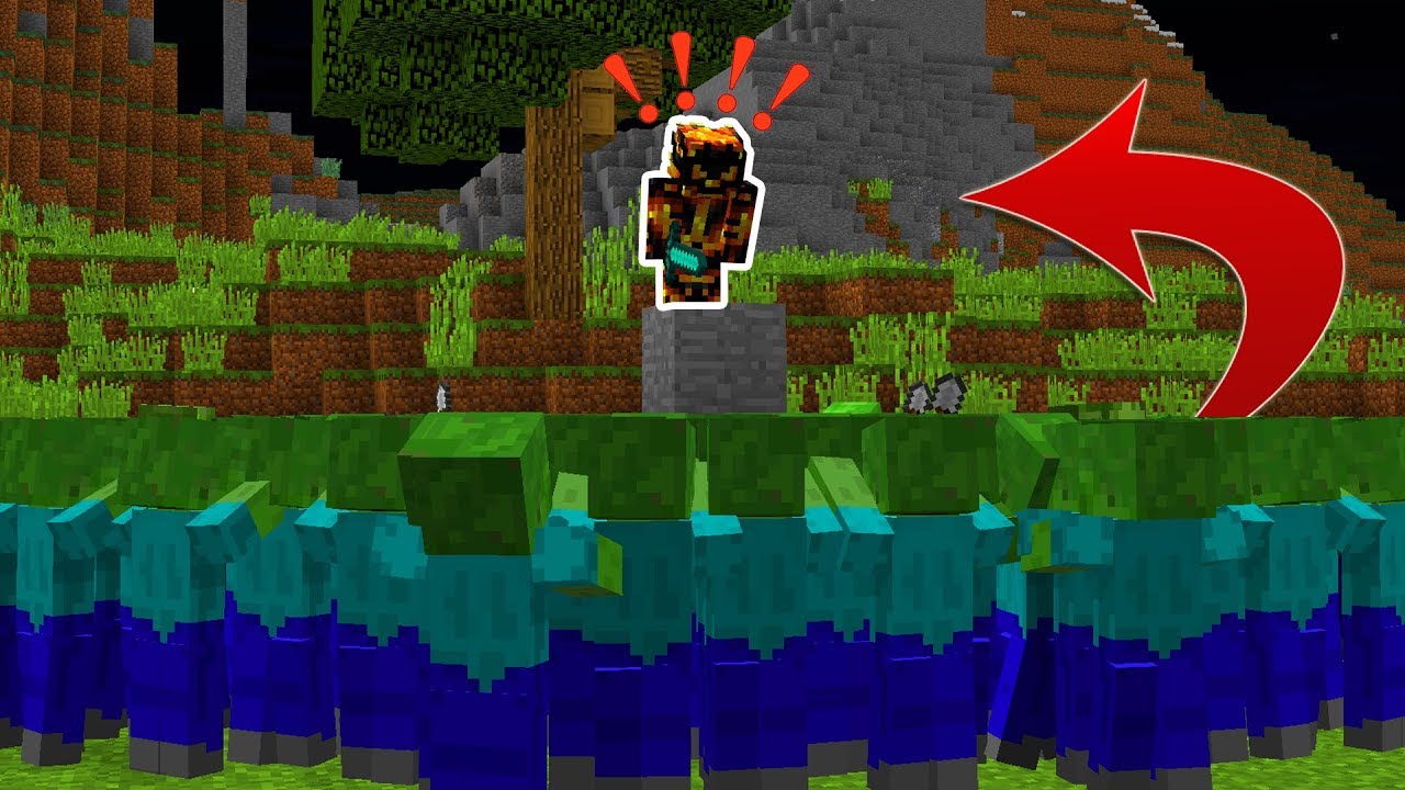 1 PRO vs 1000 ZOMBIES!? Dansk Minecraft - YouTube