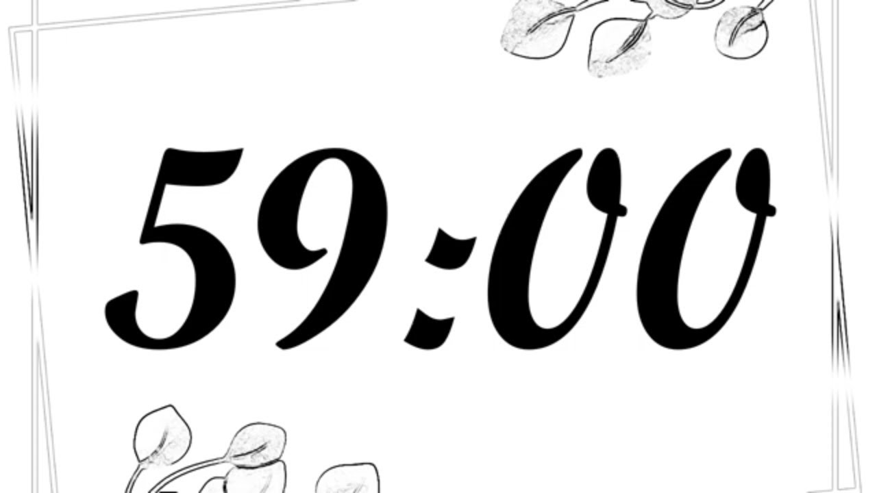 59 Minute Timer | 3540 Second Timer | 59 Minute Countdown with Music ...