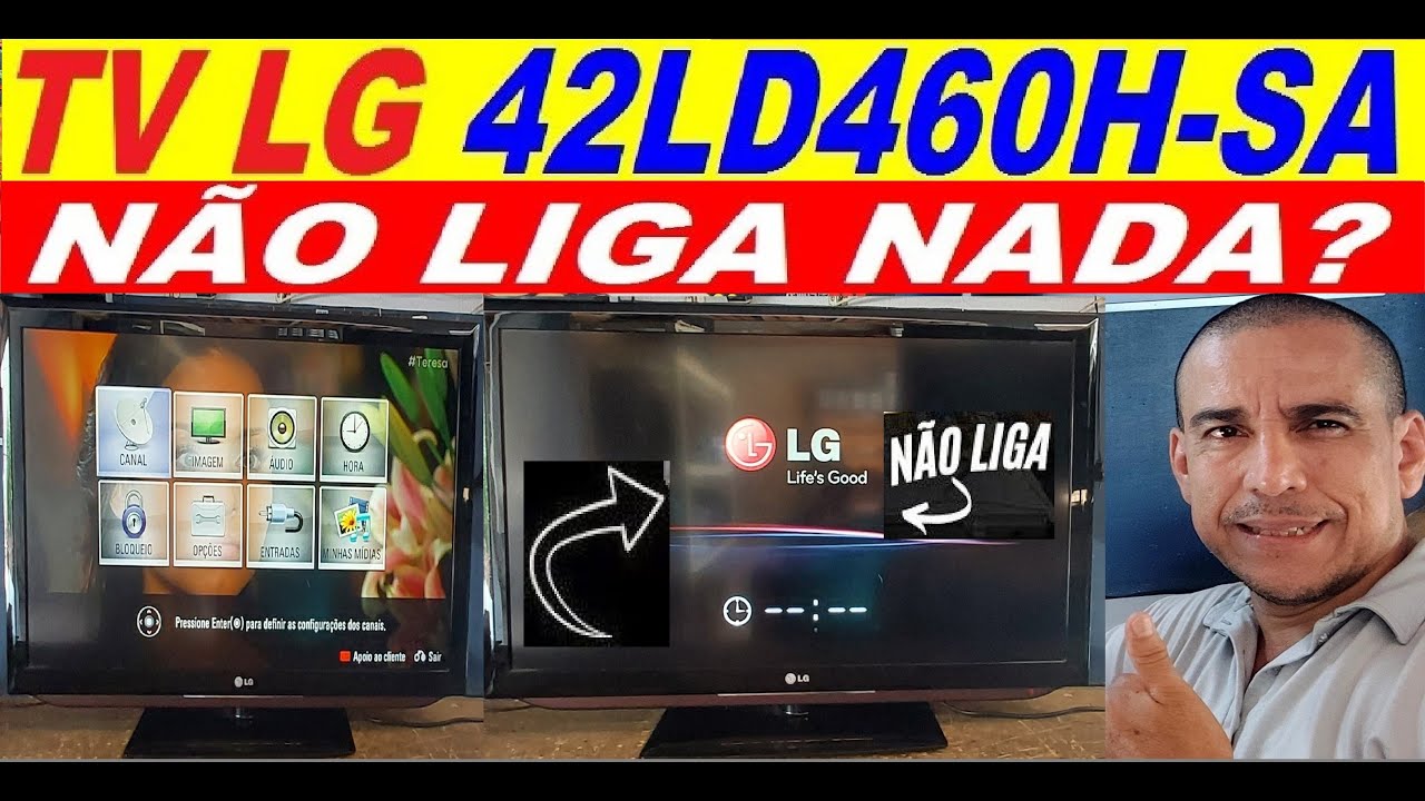 TV LG 42LD460 NAO LIGA NADA - YouTube