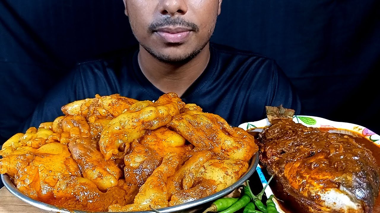 Big Bites Mutton Fat Curry,Big Whole Fish Curry With Rice Chilli ...