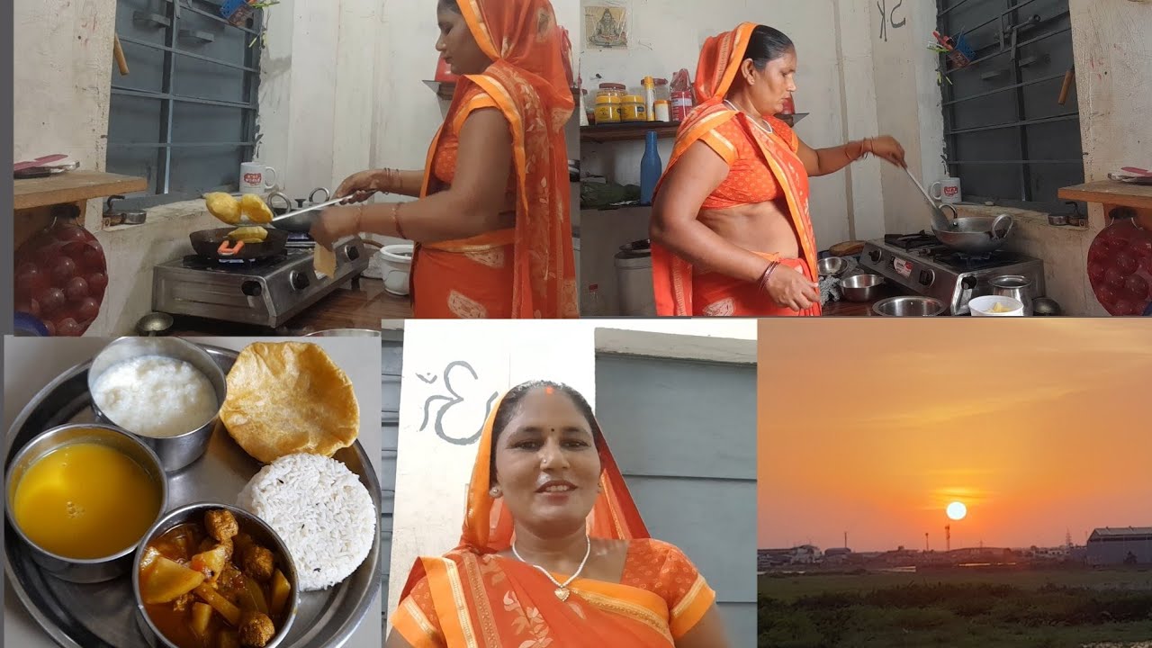 🌹 Saree vlog 💞 छुट्टी के दिन बच्चों की फरमाइश पूरी कर दी 😱 Daily busy ...