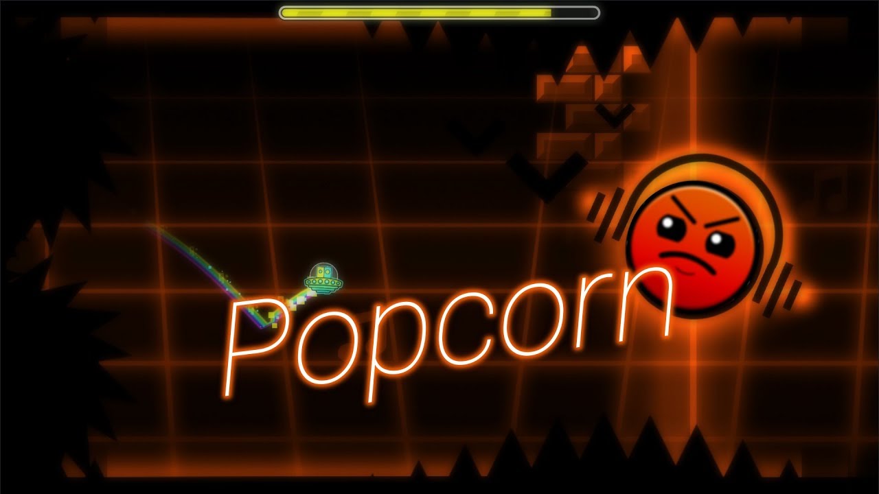 "Pop Corn 🍿" 100% (Harder) by | Geometry Dash [2.11] - YouTube