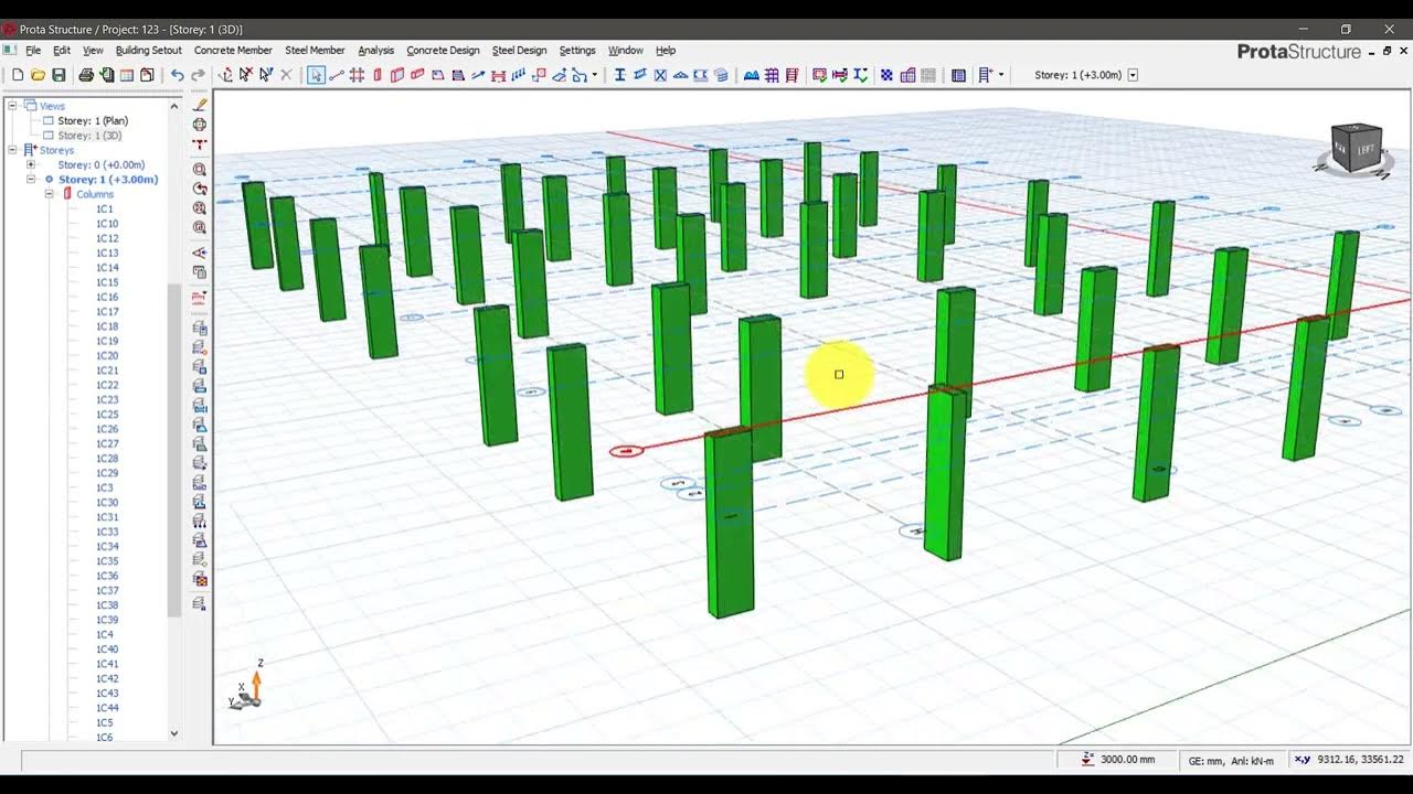 Session (04) _ Interface _ Columns drawing prota Structure - YouTube