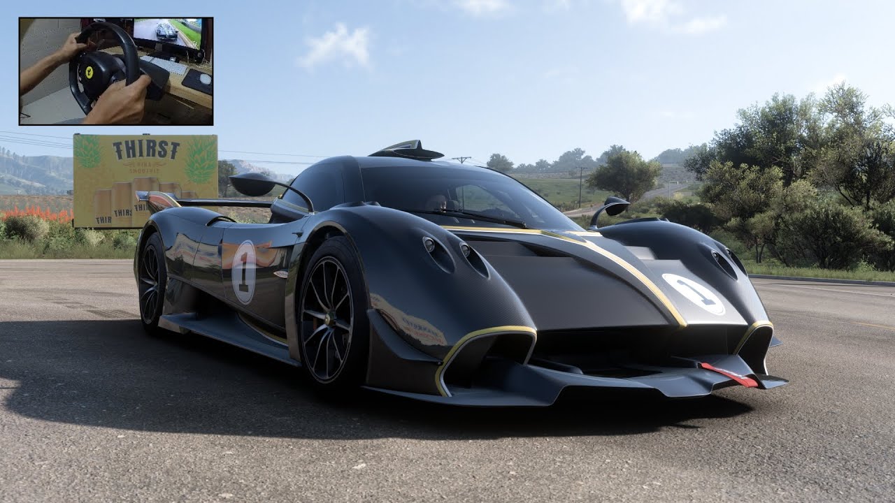 [2022] PAGANI HUAYRA R | FORZA HORIZON 5 GAMEPLAY | Thrustmaster T80 ...